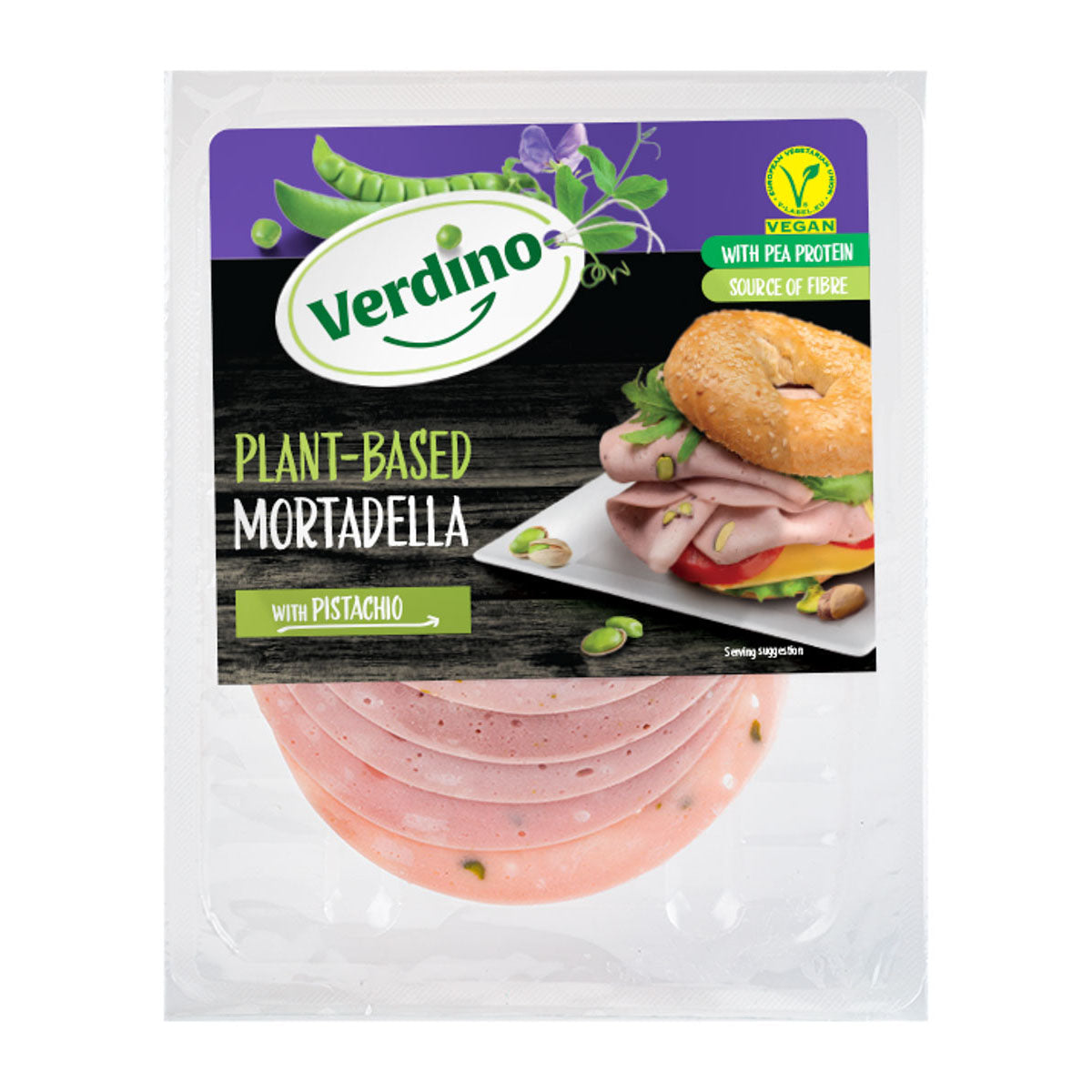 Verdino Mortadella with Pistache Slices 80gr – Vegan Market HK